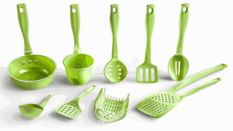 Professional Kitchen Utensils Vector Illustration Isolated Design Stock ...