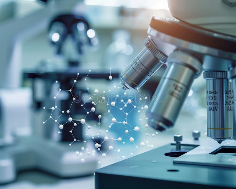 Professional Lab Conducting Pharmaceutical Advances Closeup on ...