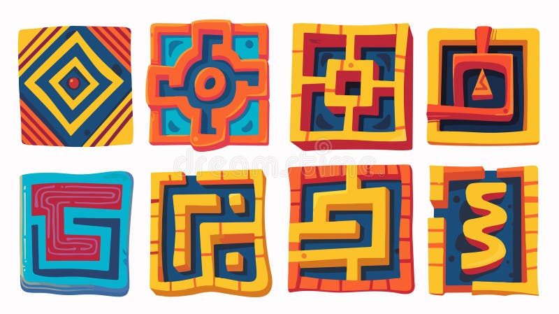 Professional Labyrinth Maze Game Vector Illustration Stock Illustration ...