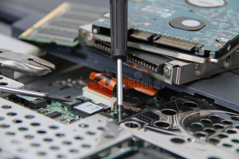 Professional laptop repair stock photo. Image of electrical - 165132304