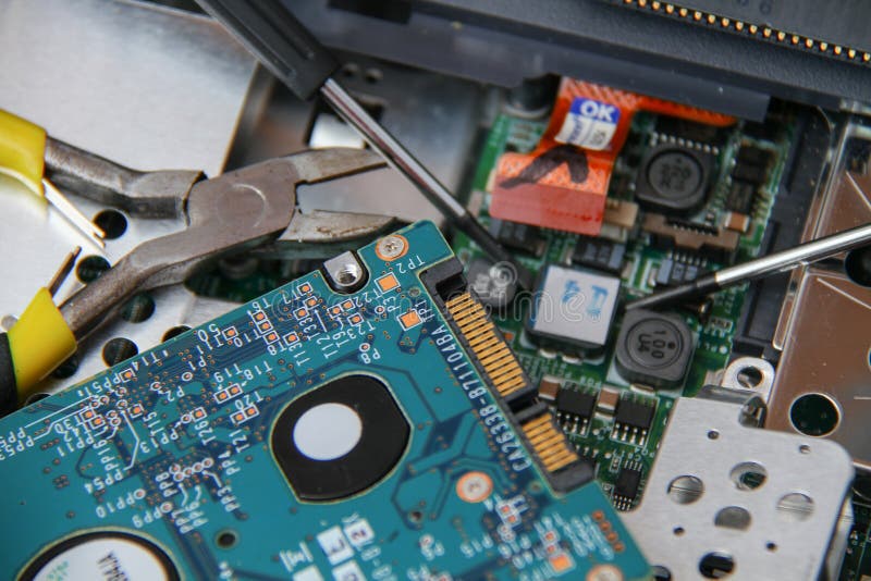 Professional laptop repair stock image. Image of printed - 165133389