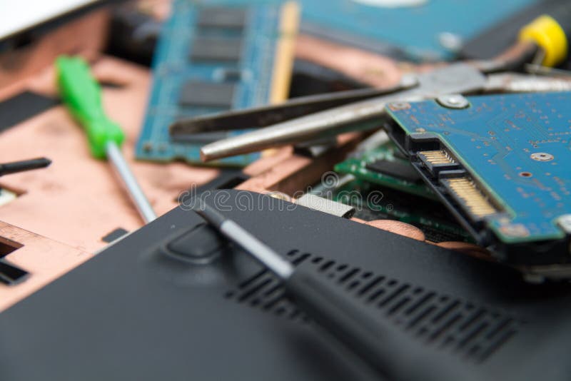 Professional laptop repair stock image. Image of electronics - 49044501