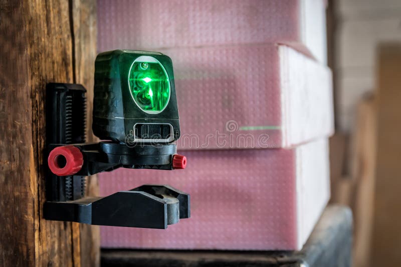 Professional Laser Measurement Level for Construction Works Stock Photo ...