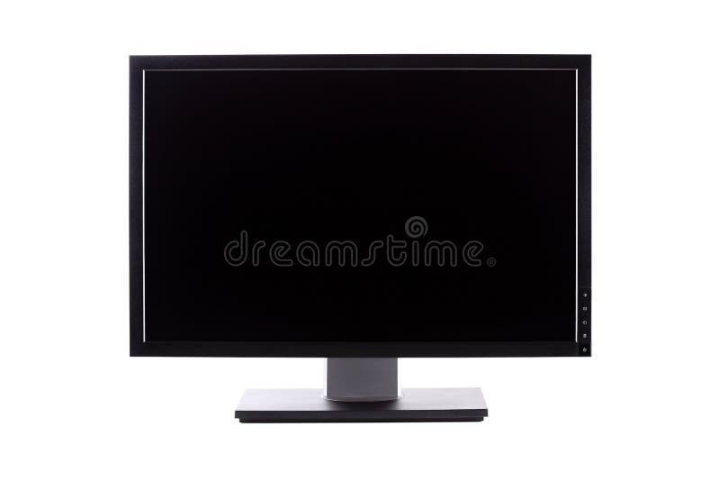 Professional Lcd Monitor, Back Side Stock Image - Image of computer ...