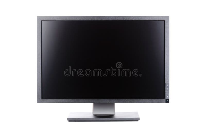Professional Lcd Monitor, Back Side Stock Image - Image of computer ...