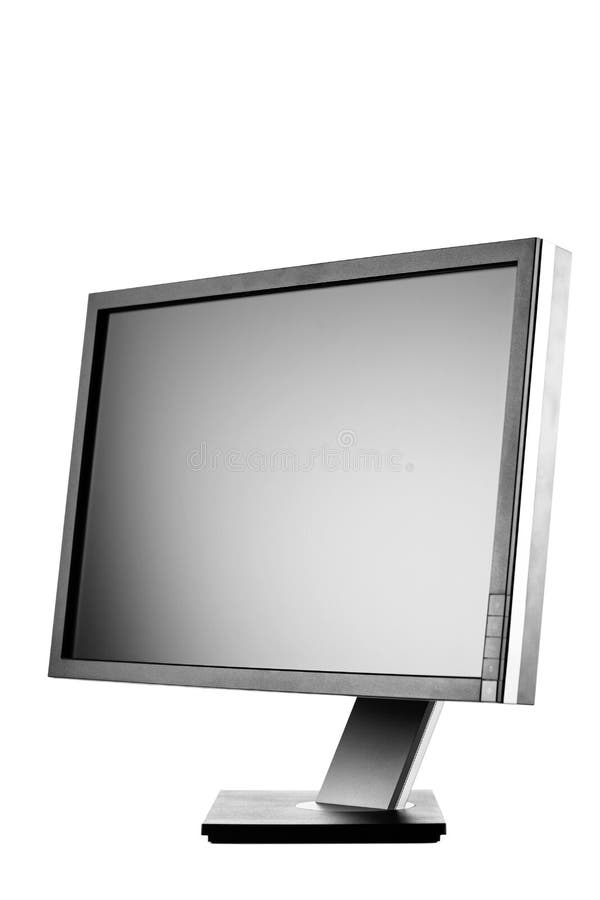 Professional Lcd Monitor, Back Side Stock Image - Image of computer ...
