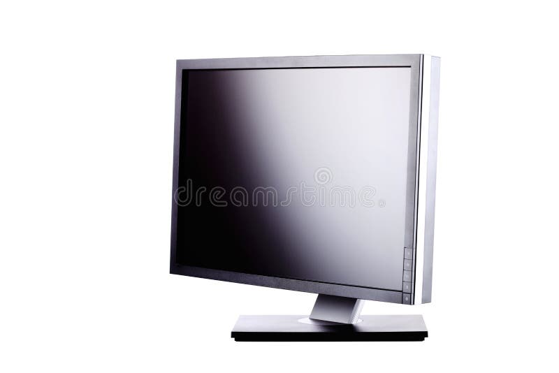 Professional Lcd Monitor, Back Side Stock Image - Image of computer ...