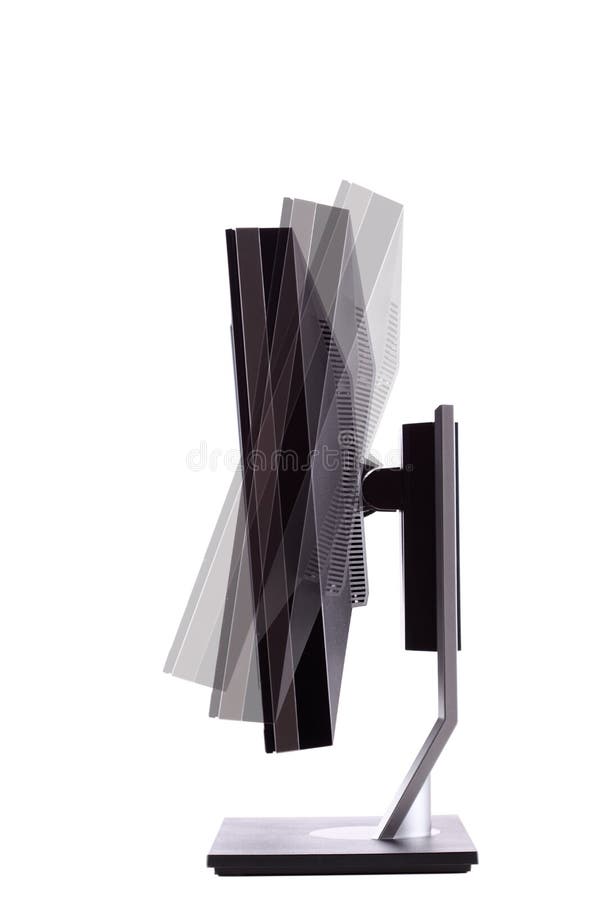 Professional Lcd Monitor, Back Side Stock Image - Image of computer ...