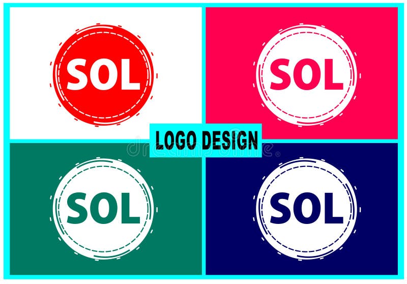 SOL Letter Logo and Icon Design Template Stock Illustration ...