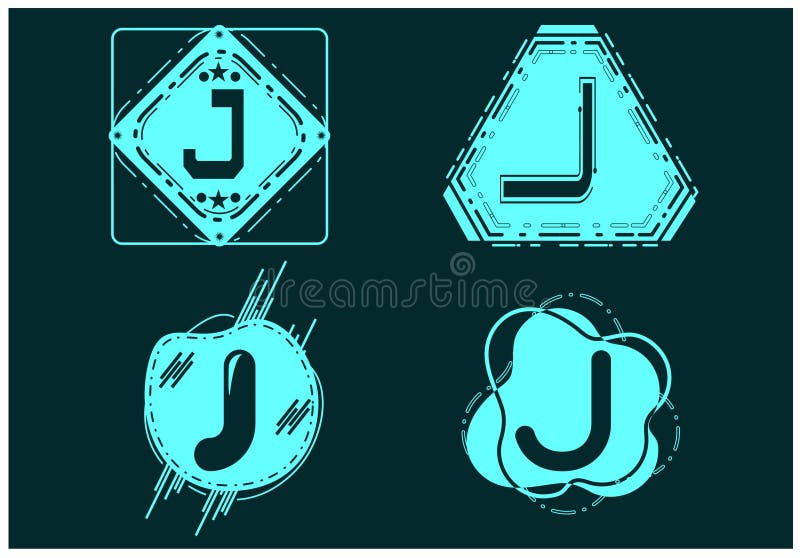 Professional J Letter New Logo and Icon Design Template Stock Vector ...
