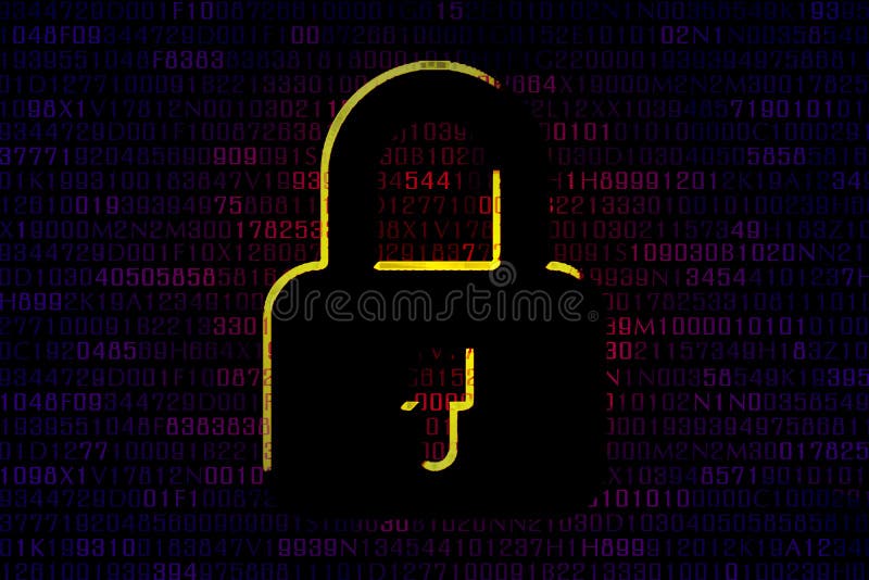 Professional Lock Screen for Laptop Screens Stock Illustration ...