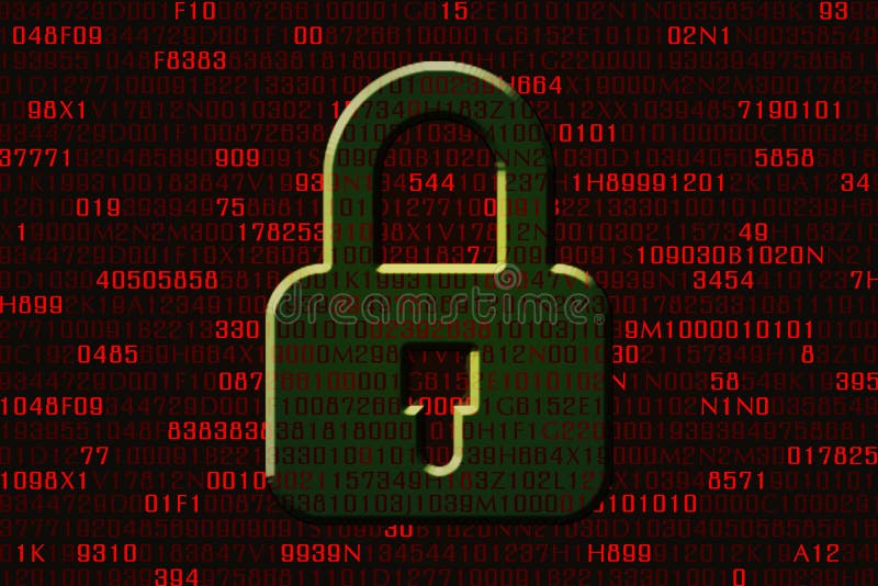 Professional Lock Screen for Laptop Screens Stock Illustration ...