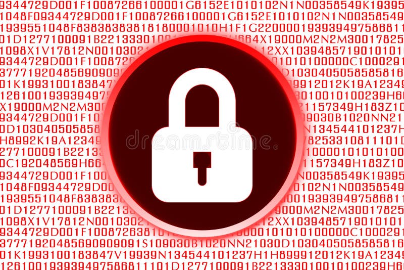 Professional Lock Screen for Laptop Screens Stock Illustration ...