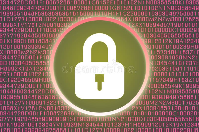 Professional Lock Screen for Laptop Screens Stock Illustration ...