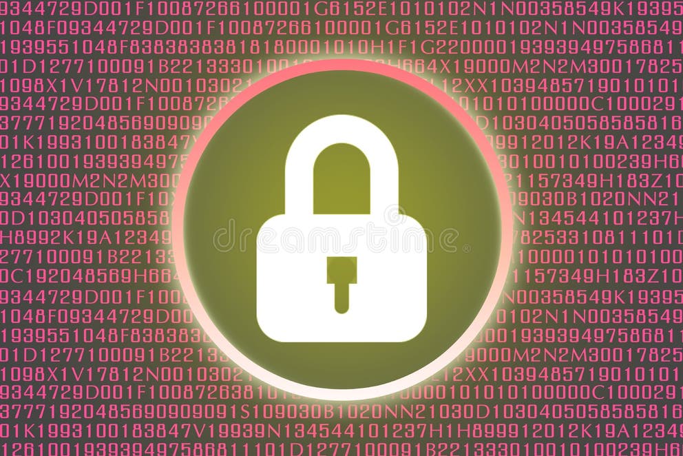 Professional Lock Screen for Laptop Screens Stock Illustration ...