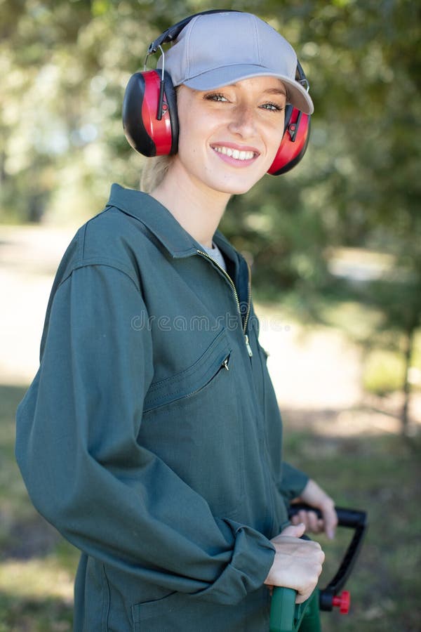 Professional Lumberjack Looking at Camera Stock Image - Image of ...
