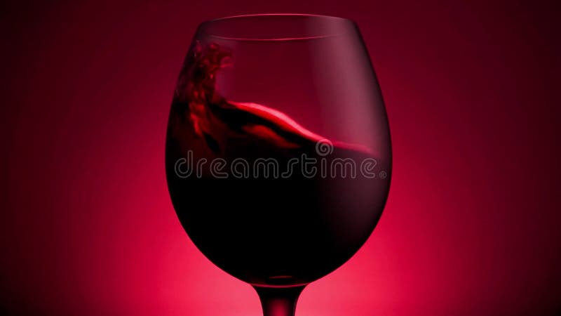 Professional Luxury Beverage Render: Deep Red Wine Vortex in a Matte ...