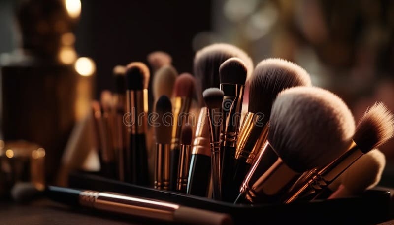 Professional Make Up Artist Collection: a Set of Beauty Tools Generated ...