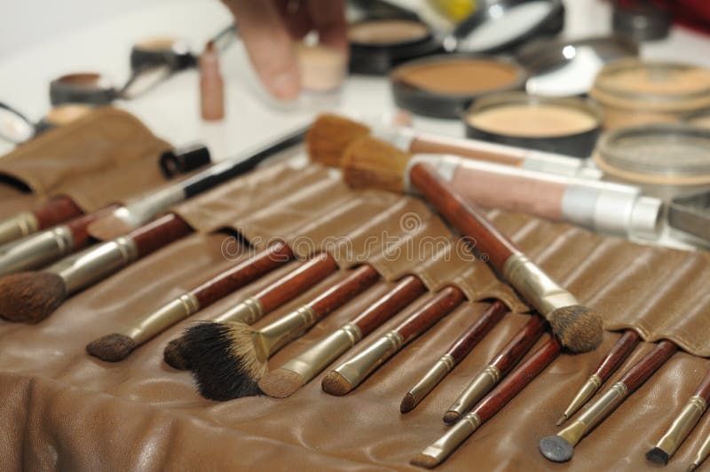 Professional Make-up Applying Stock Photo - Image of facial, coral ...