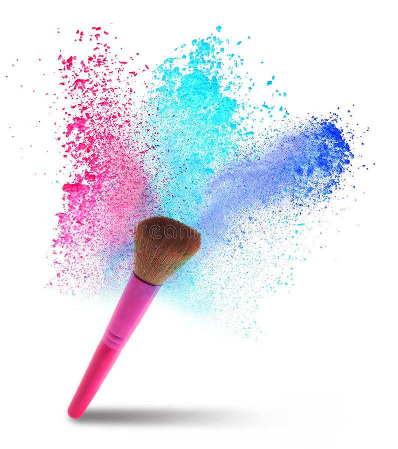 Professional make-up brush stock image. Image of female - 45409367