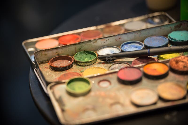 Professional Make Up Color Set Stock Photo - Image of eyeshadow, facial ...