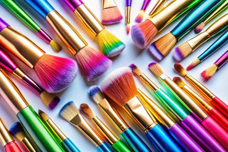 Exquisite Professional Makeup Brushes Stock Illustrations – 271 ...