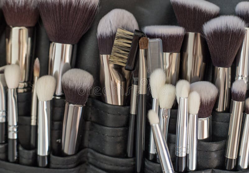 Professional Makeup Brushes and Tools, Make-up Products Set. Image ...