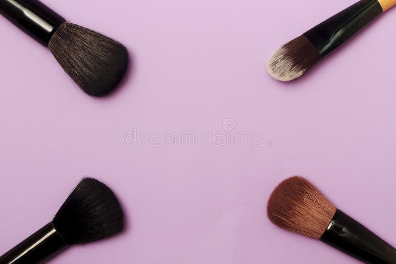Professional Makeup Brushes and Tools, Make-up Products Set Stock Image ...