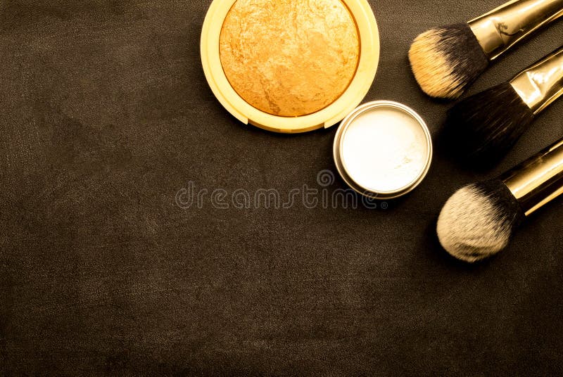 Professional Makeup Brushes and Tools, Make-up Products Set Stock Image ...