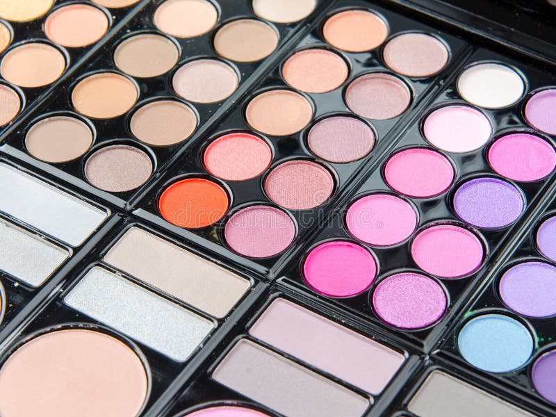 Professional Makeup Palette Stock Photo - Image of beauty, eyeliner ...