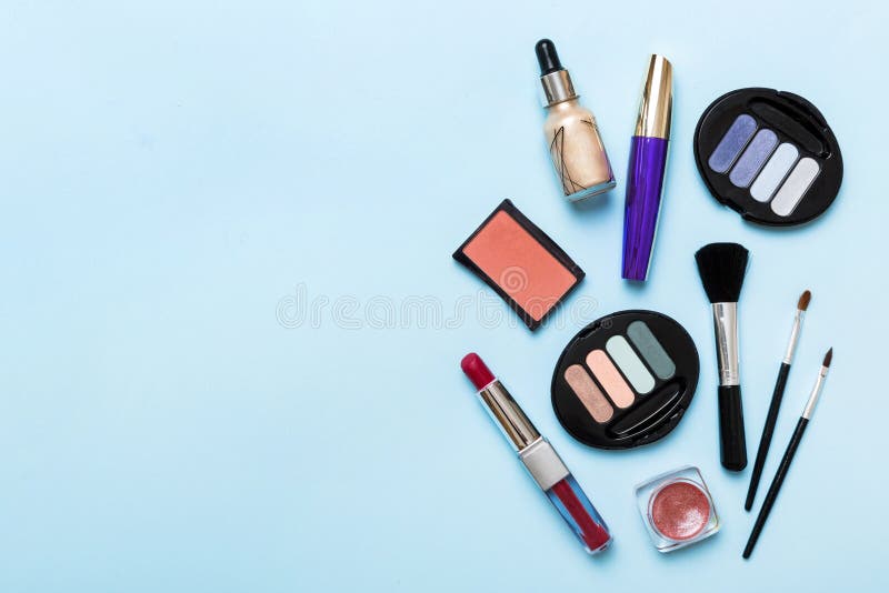 Professional Makeup Tools. Top View. Flat Lay. Beauty, Decorative ...