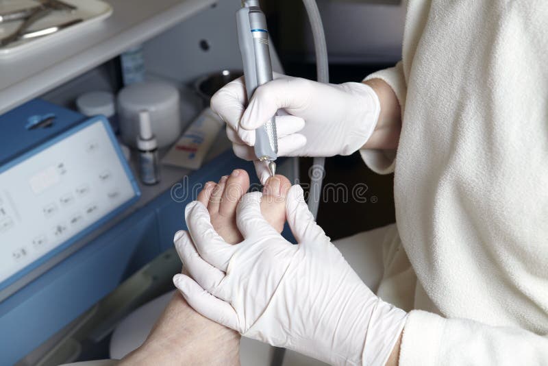 Professional Making Machine Pedicure in Cabinet Stock Image - Image of ...
