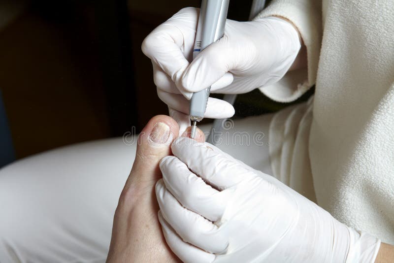 Professional Making Machine Pedicure in Cabinet Stock Photo - Image of ...