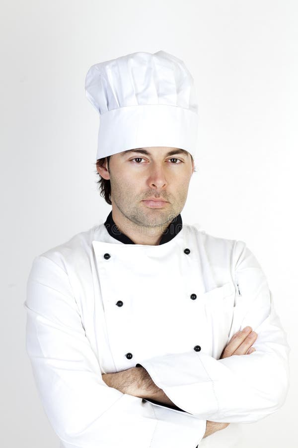 Chef isolated stock photo. Image of arms, green, gourmet - 3732532