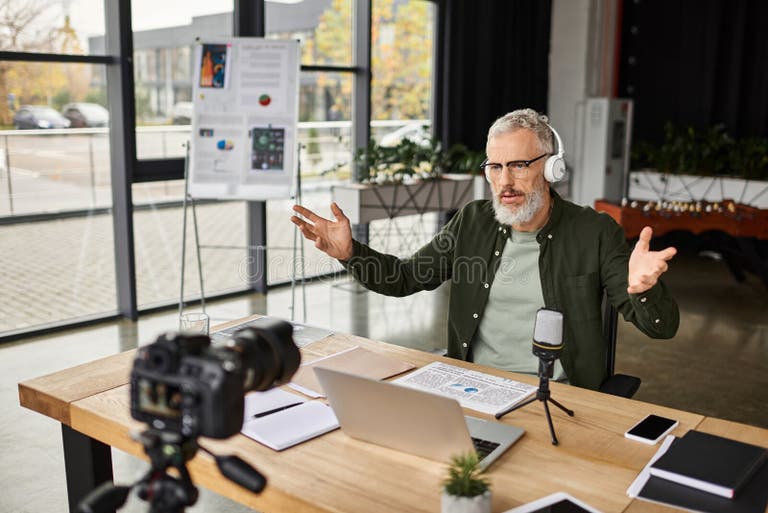 Engaging Discussion in a Modern Office Stock Photo - Image of ...