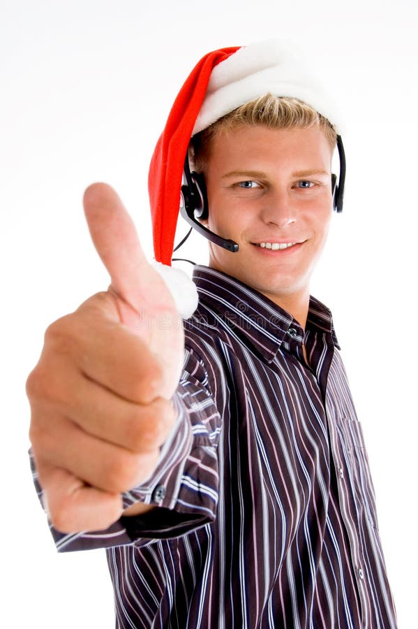 Professional Man Providing Service of Christmas Stock Image - Image of ...