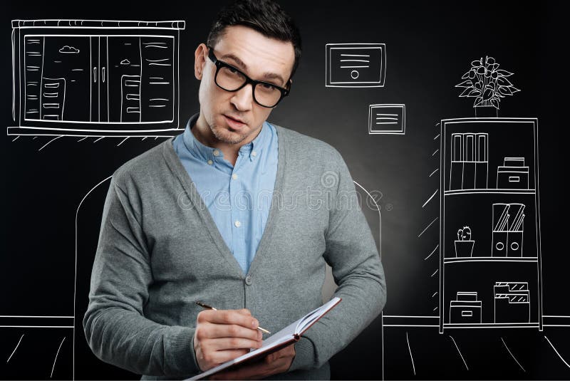 Professional Manager Workign in the Office Stock Image - Image of male ...