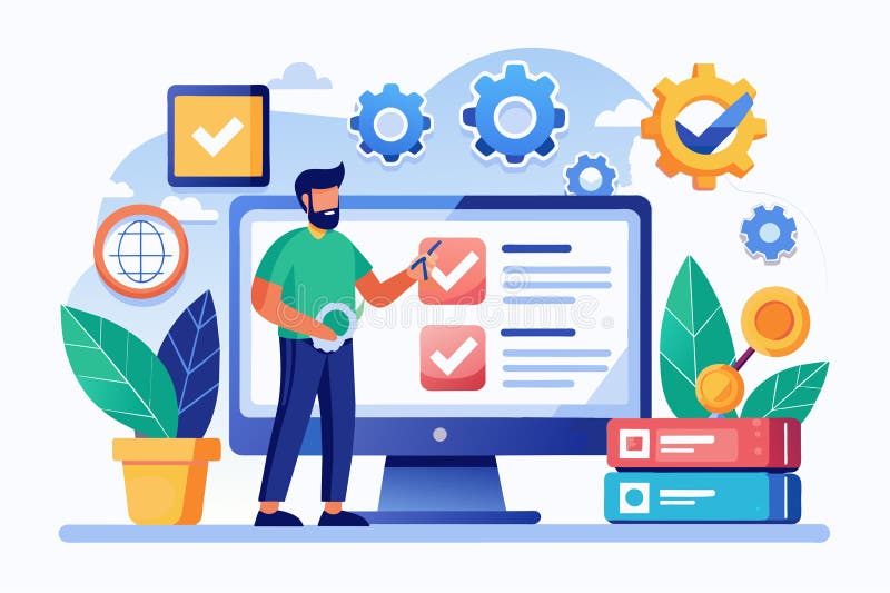 Managing Software Stock Illustrations – 1,843 Managing Software Stock ...