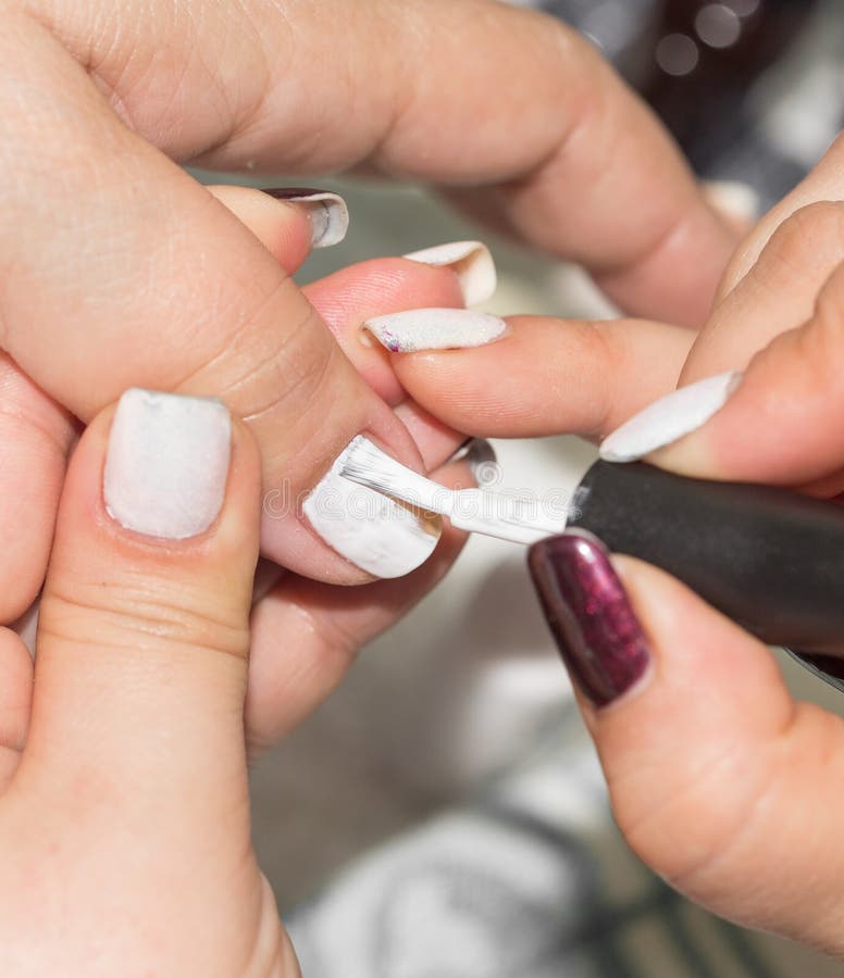 Professional Manicure in a Beauty Salon Stock Photo - Image of body ...