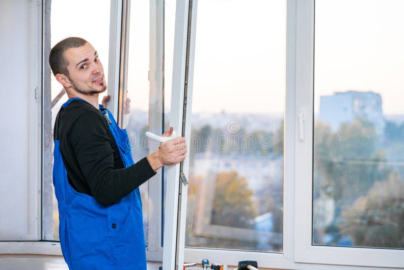 Professional Master at Repair and Installation of Windows, at Work ...