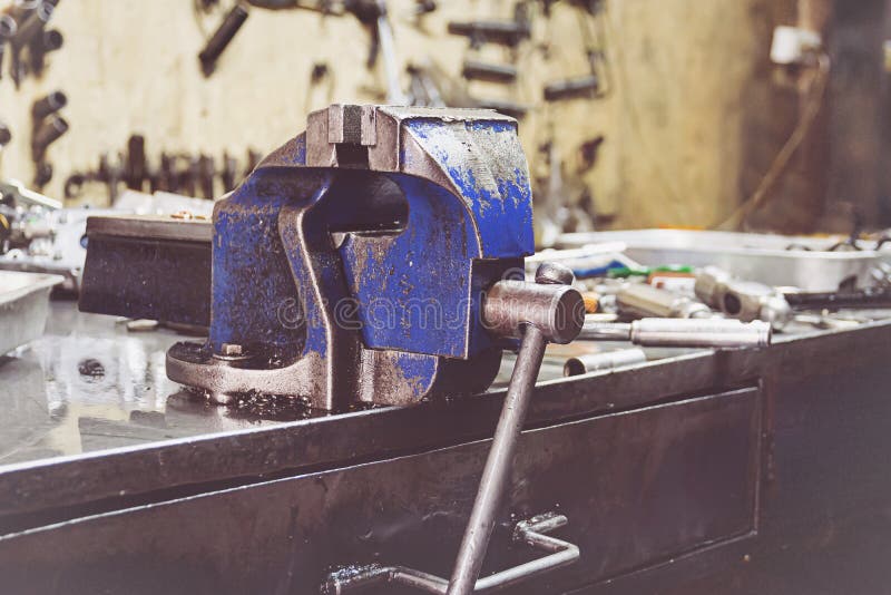 Professional Mechanic Using Different Tools for Working in Auto Repair ...