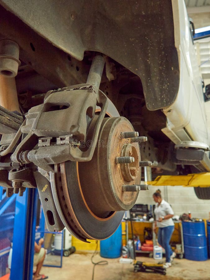 Professional Mechanics Workshop Where Automotive Stock Image - Image of ...