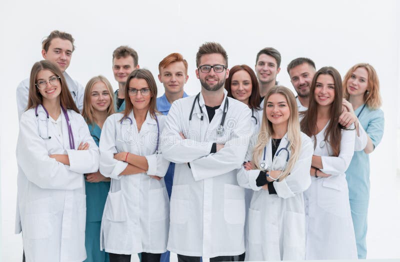 Professional Medical Center Staff Standing Together. Teamwork Stock ...