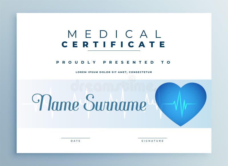 Professional Medical Certificate or Diploma Template Design Success ...