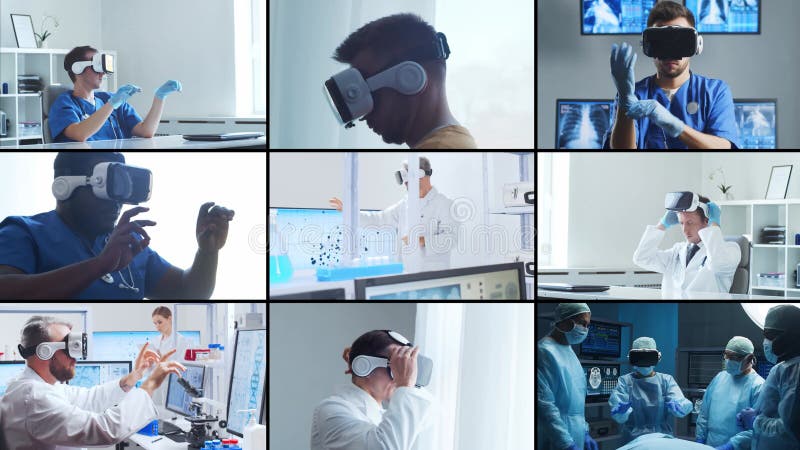 Professional Medical Doctors Working in Hospital Office Using Modern ...