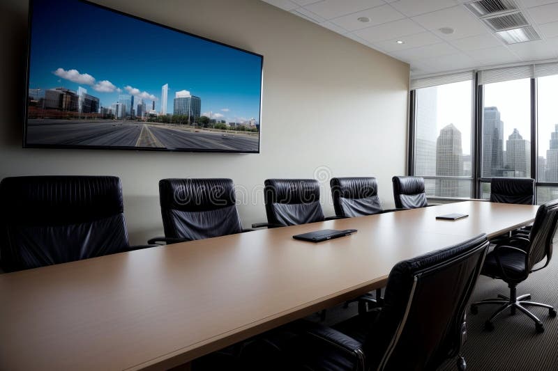 Professional Meeting in a Corporate Setting.AI Generated Stock ...