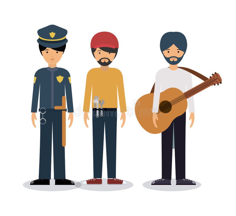 Professional men design stock vector. Illustration of person - 71963781