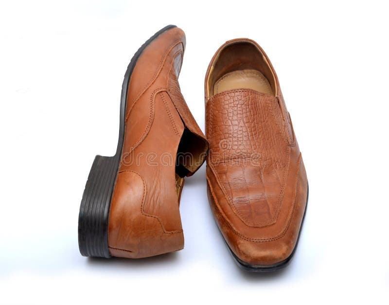 Professional Men S Shoes Isolated on White Background Stock Photo ...