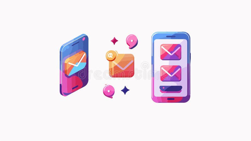 Professional Message Sending Icon for Interaction Stock Illustration ...