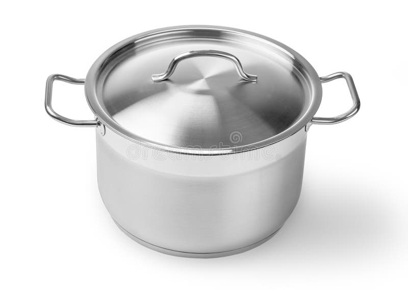 Professional metal pot stock image. Image of outfit, steel - 58041973
